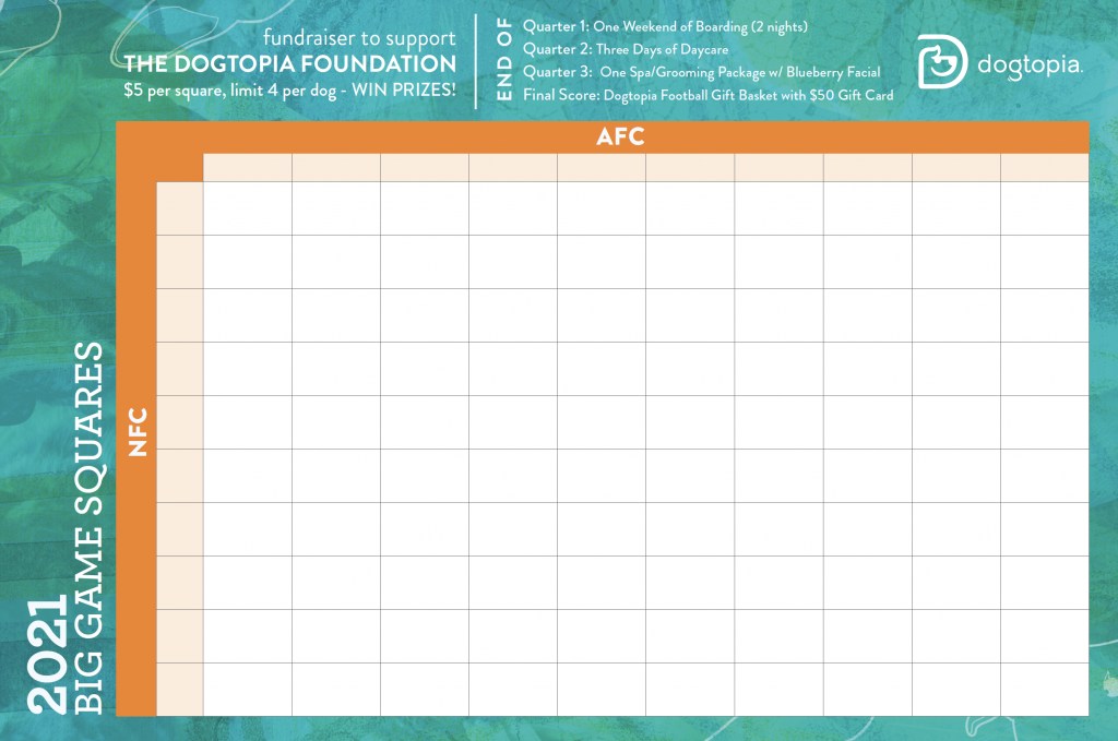 FOOTBALL SQUARE CONTEST FOR THE BIG GAME - Warwick