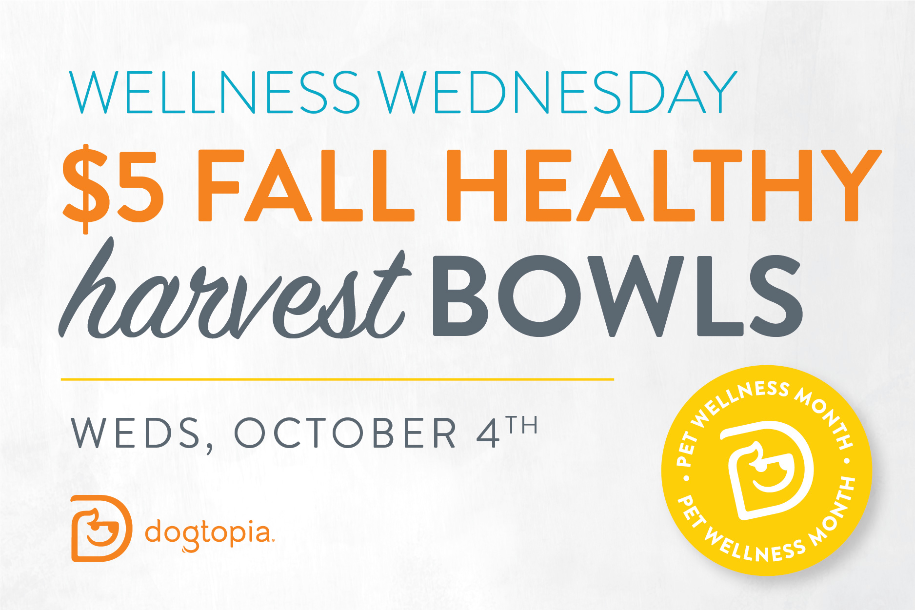 Wellness Wednesday - $5 Fall Healthy Harvest Bowls - Warwick