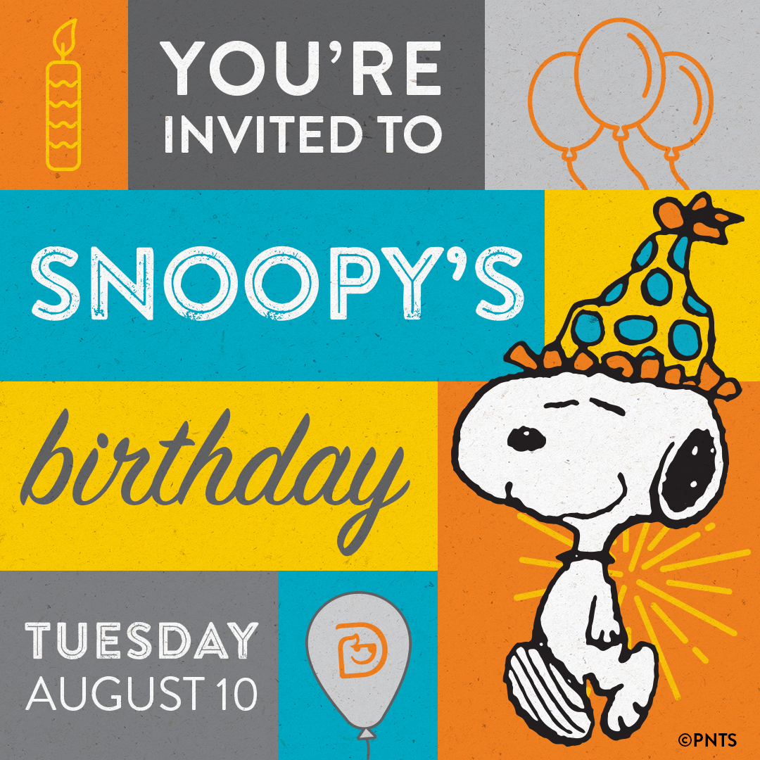 Snoopy's Birthday Photo Day - Plymouth