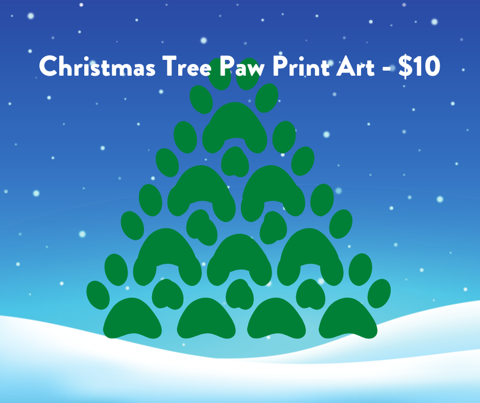 CHRISTMAS TREE PAW PRINT ART - Valley Forge