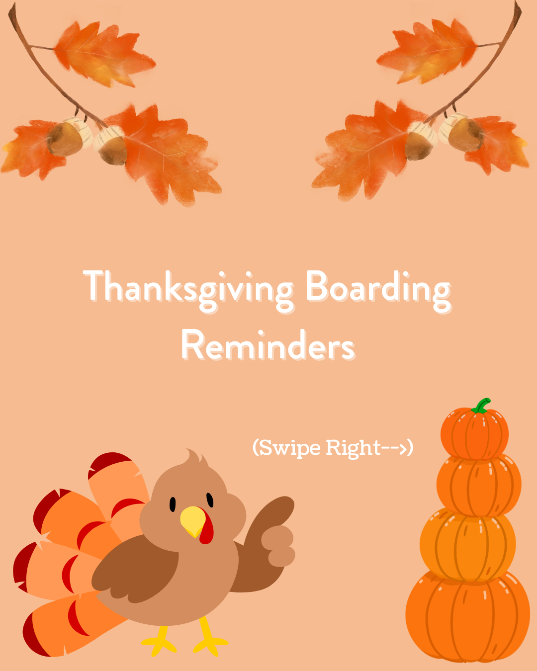 Thanksgiving Boarding Reminders! - Birmingham - Parkside